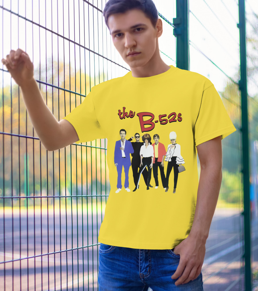 The B-52S Band Members Retro Style Ensemble T-Shirt