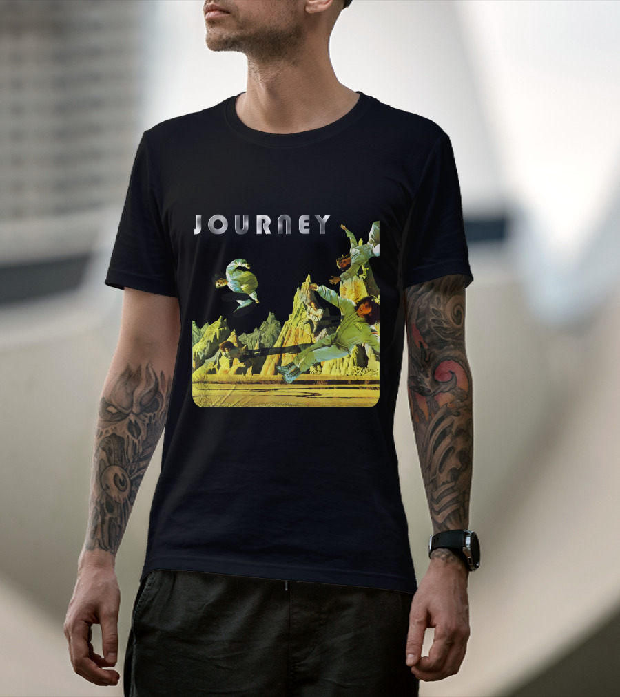 Journey Space-Themed Surreal Landscape Adventure T-Shirt