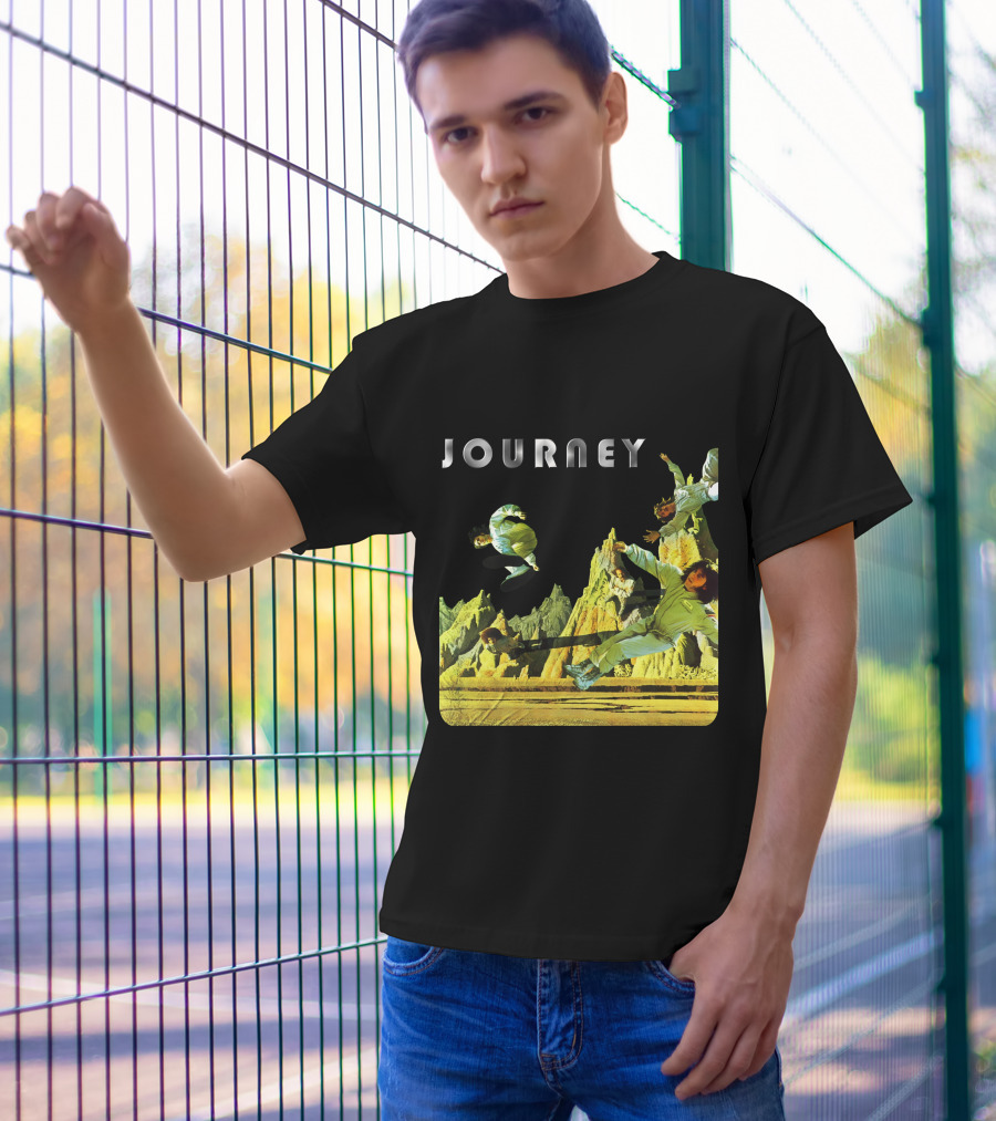 Journey Space-Themed Surreal Landscape Adventure T-Shirt