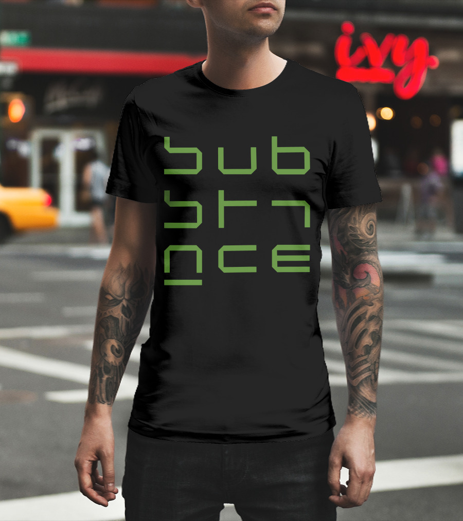 Substance Green Geometric T-Shirt