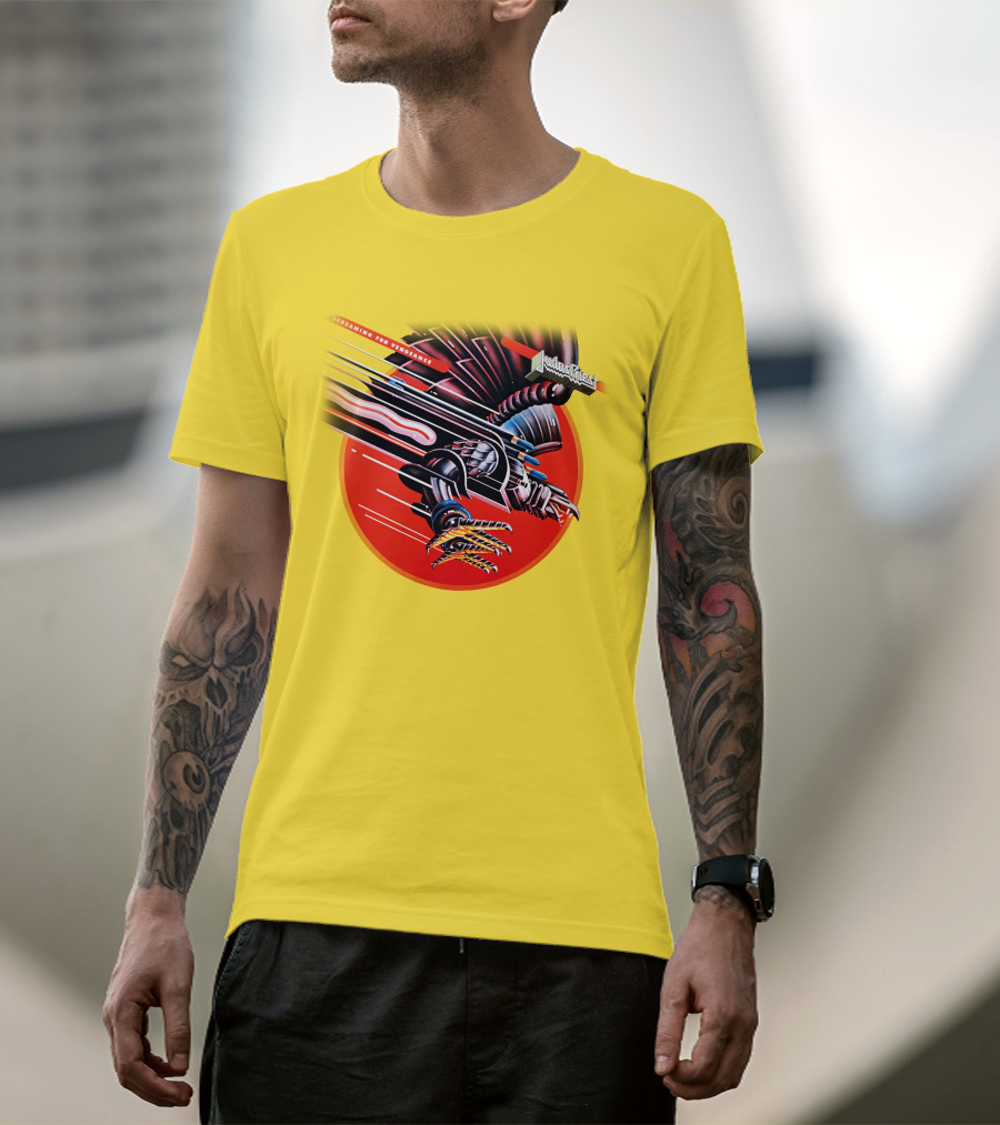 Judas Priest Screaming For Vengeance Album Cover Artwork T-Shirt