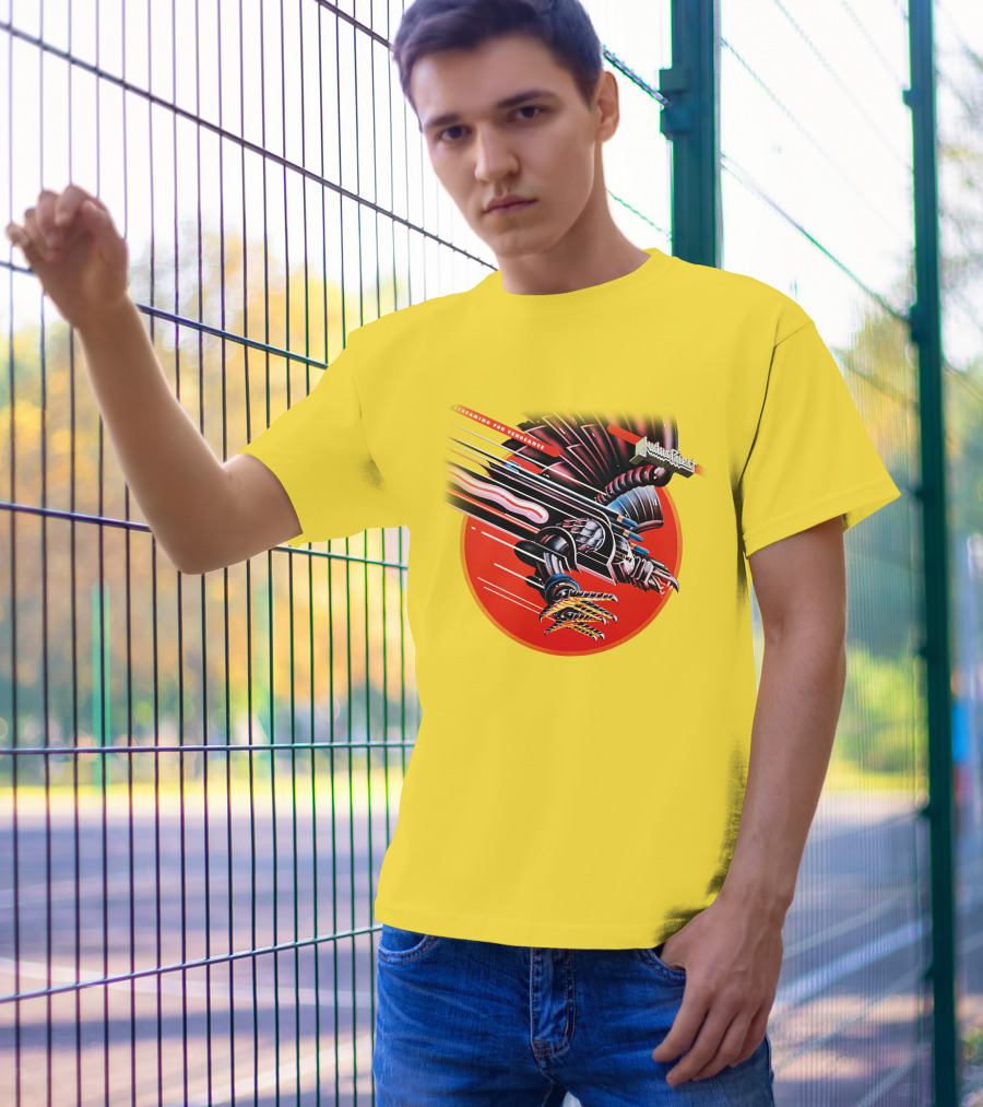 Judas Priest Screaming For Vengeance Album Cover Artwork T-Shirt