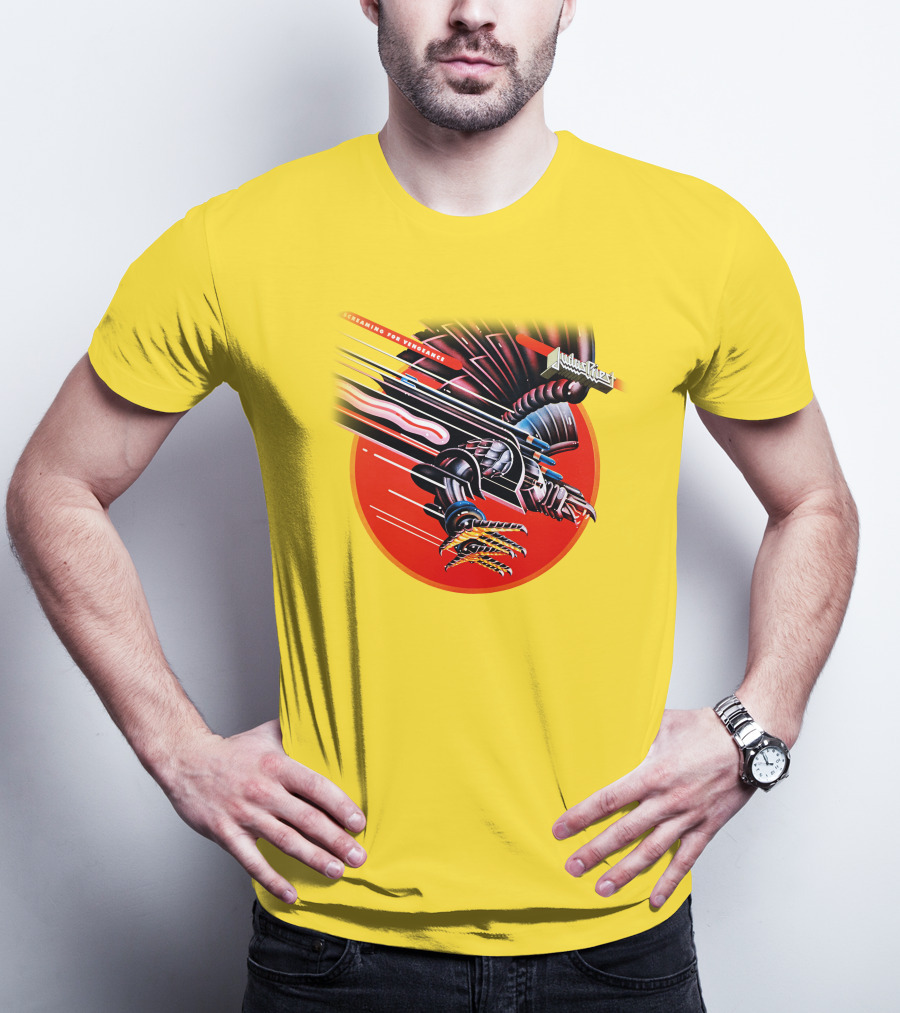 Judas Priest Screaming For Vengeance Album Cover Artwork T-Shirt
