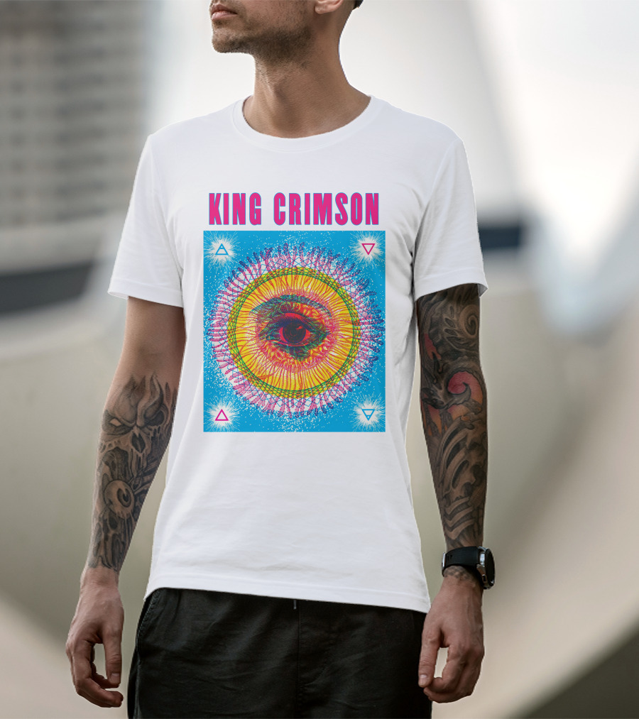 King Crimson Psychedelic Eye Geometric T-Shirt