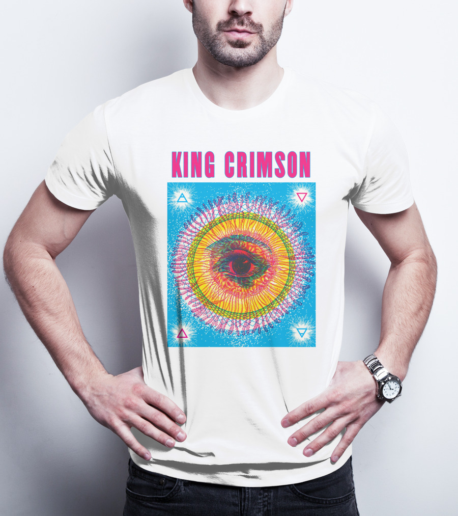 King Crimson Psychedelic Eye Geometric T-Shirt