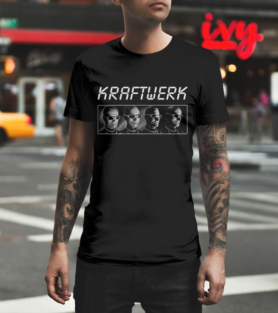 Kraftwerk Band Members Sunglasses T-Shirt