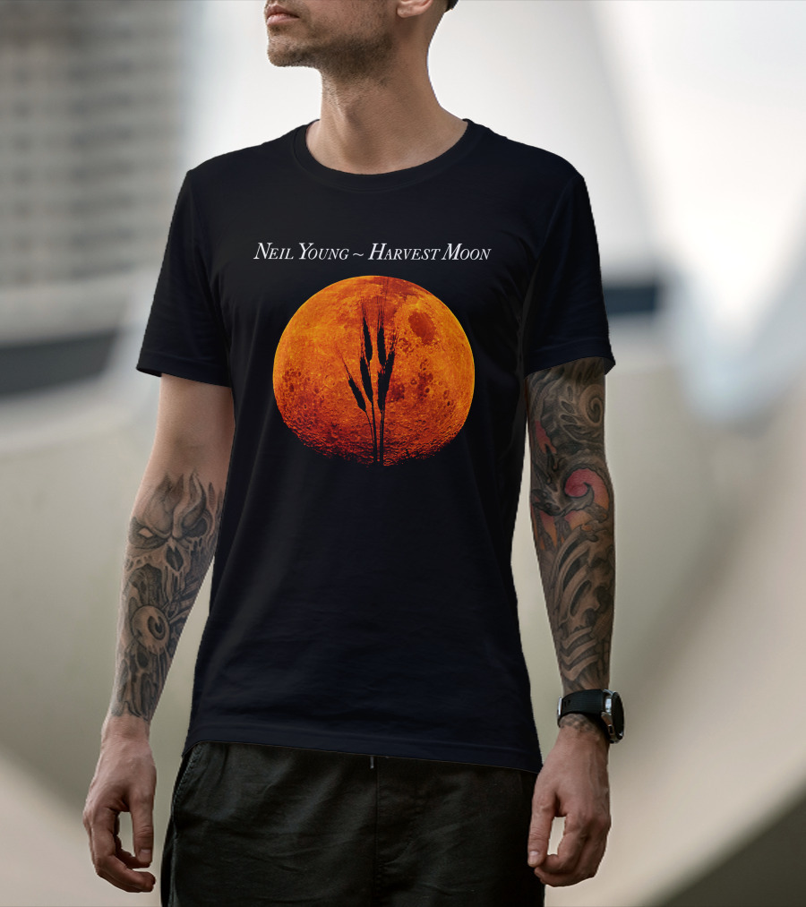 Neil Young Harvest Moon Orange Moon T-Shirt