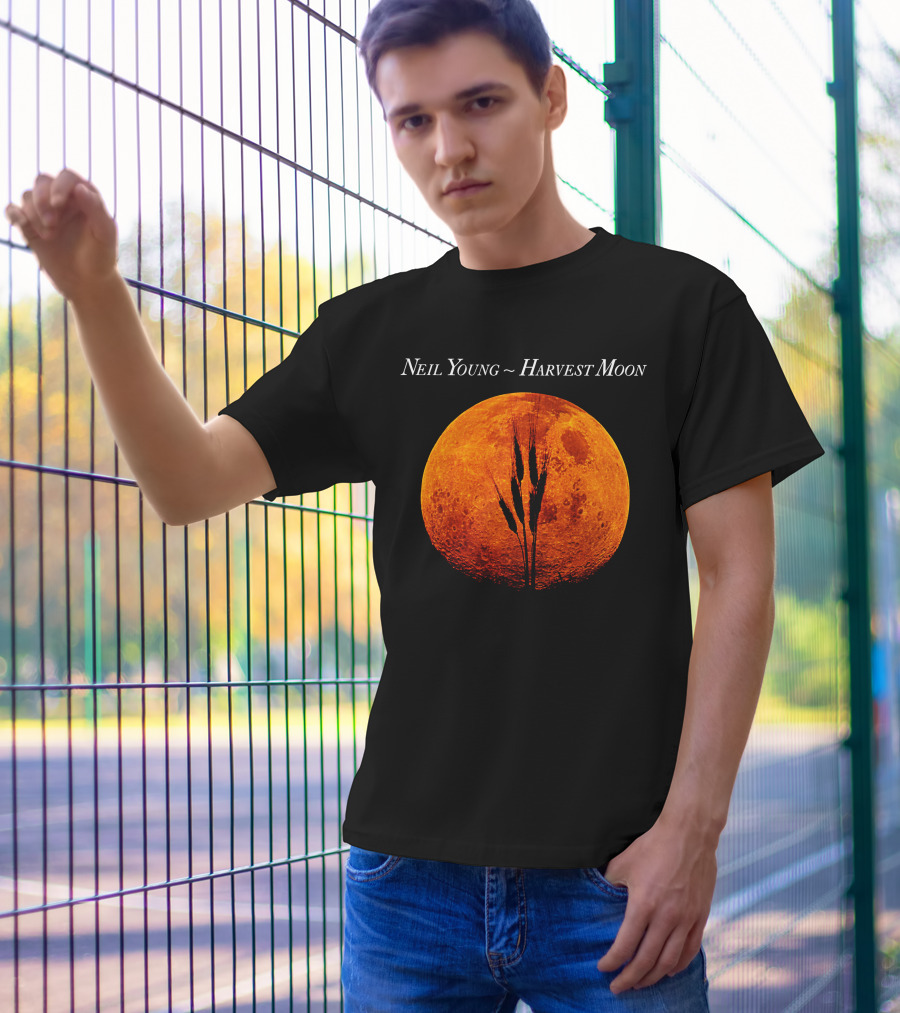 Neil Young Harvest Moon Orange Moon T-Shirt