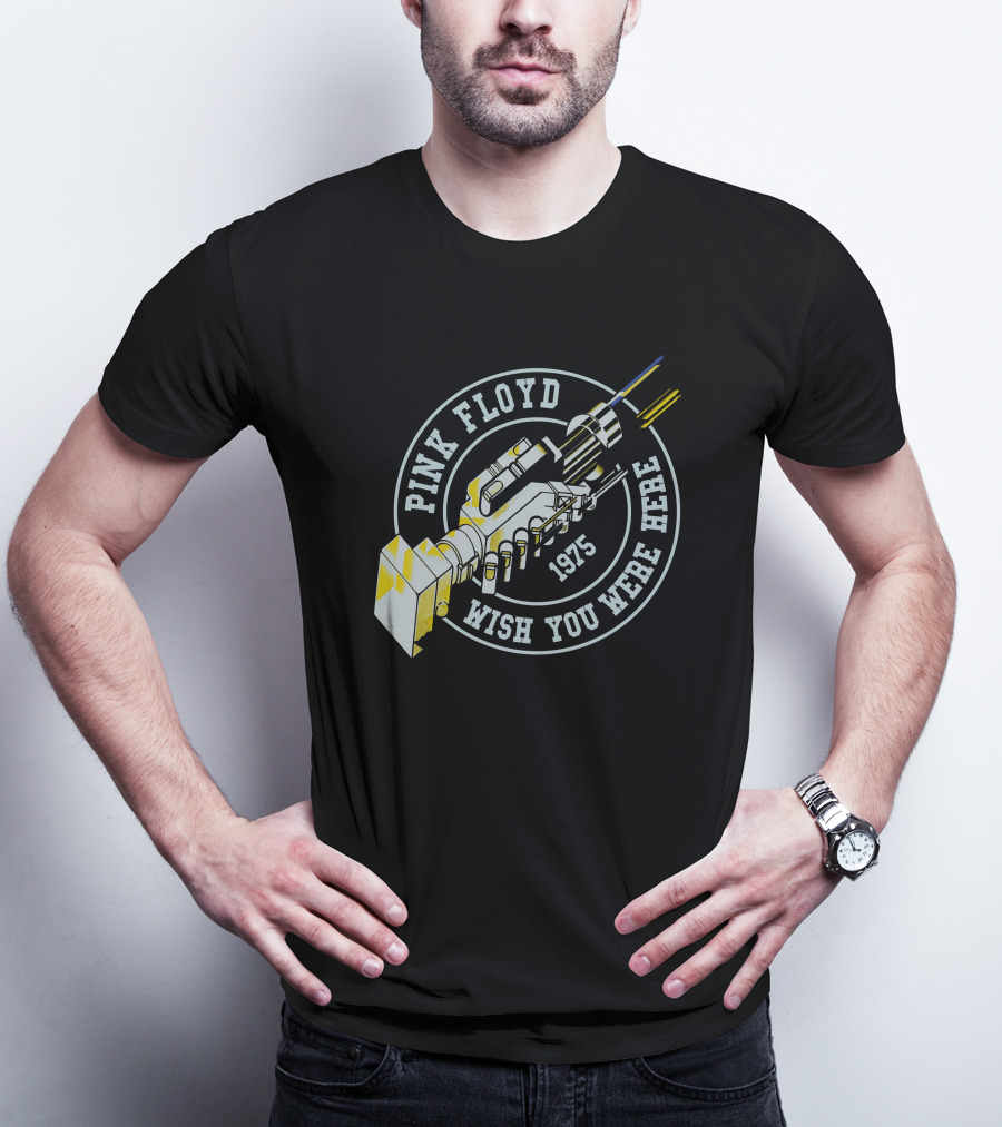 Pink Floyd Wish You Were Here 1975 Handshake Robotic Gear T-Shirt