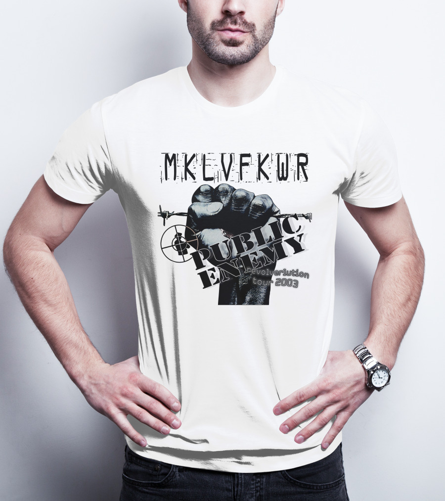 Mklvfkwr Public Enemy Revolverlution Tour 2003 T-Shirt