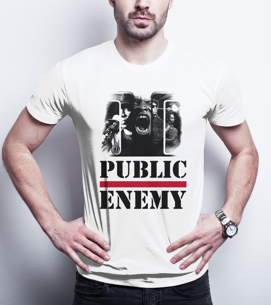 Public Enemy Retro Hip-Hop Icons T-Shirt