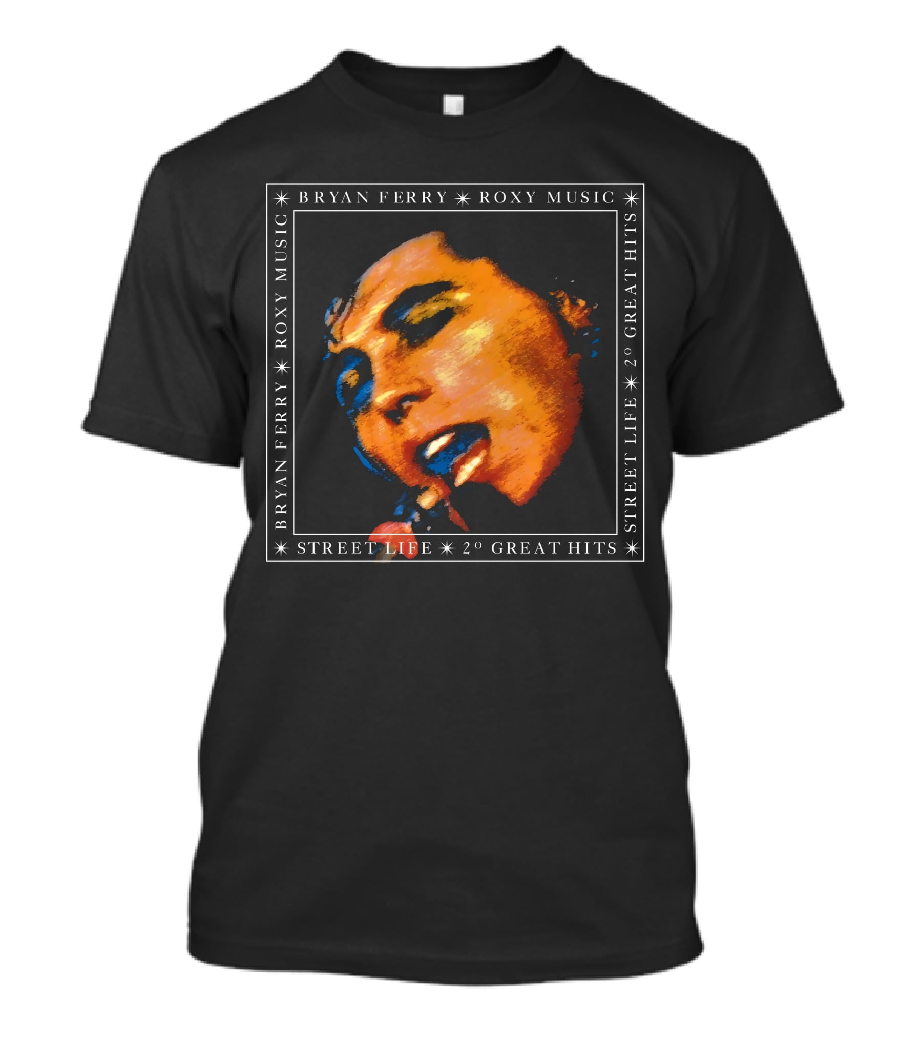 Bryan Ferry Roxy Music Street Life 20 Great Hits T-Shirt