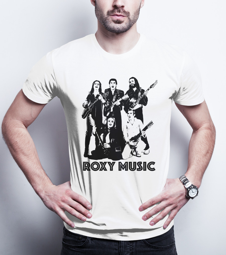 Roxy Music Band Members With Guitars T-Shirt