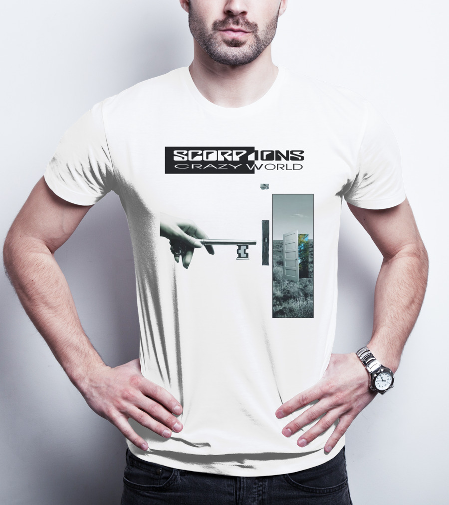 Scorpions Crazy World Key And Door Landscape T-Shirt