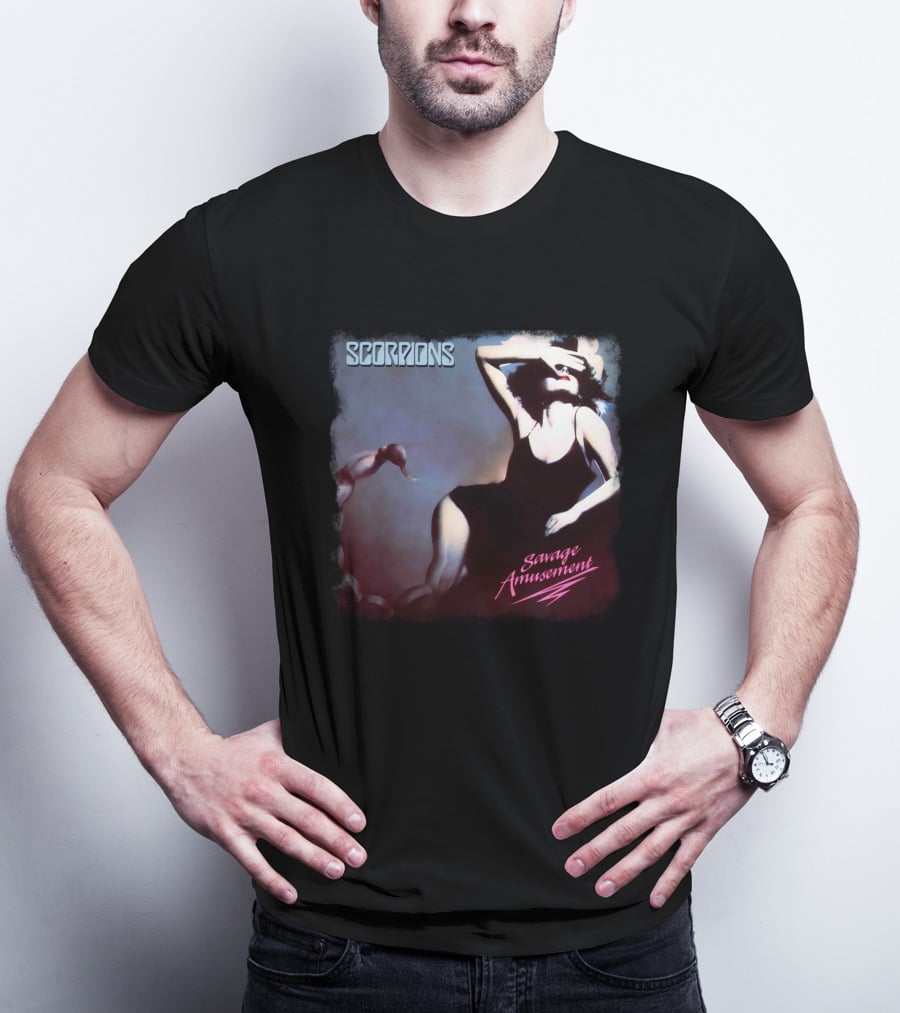 Scorpions Savage Amusement Retro Album Cover Art T-Shirt