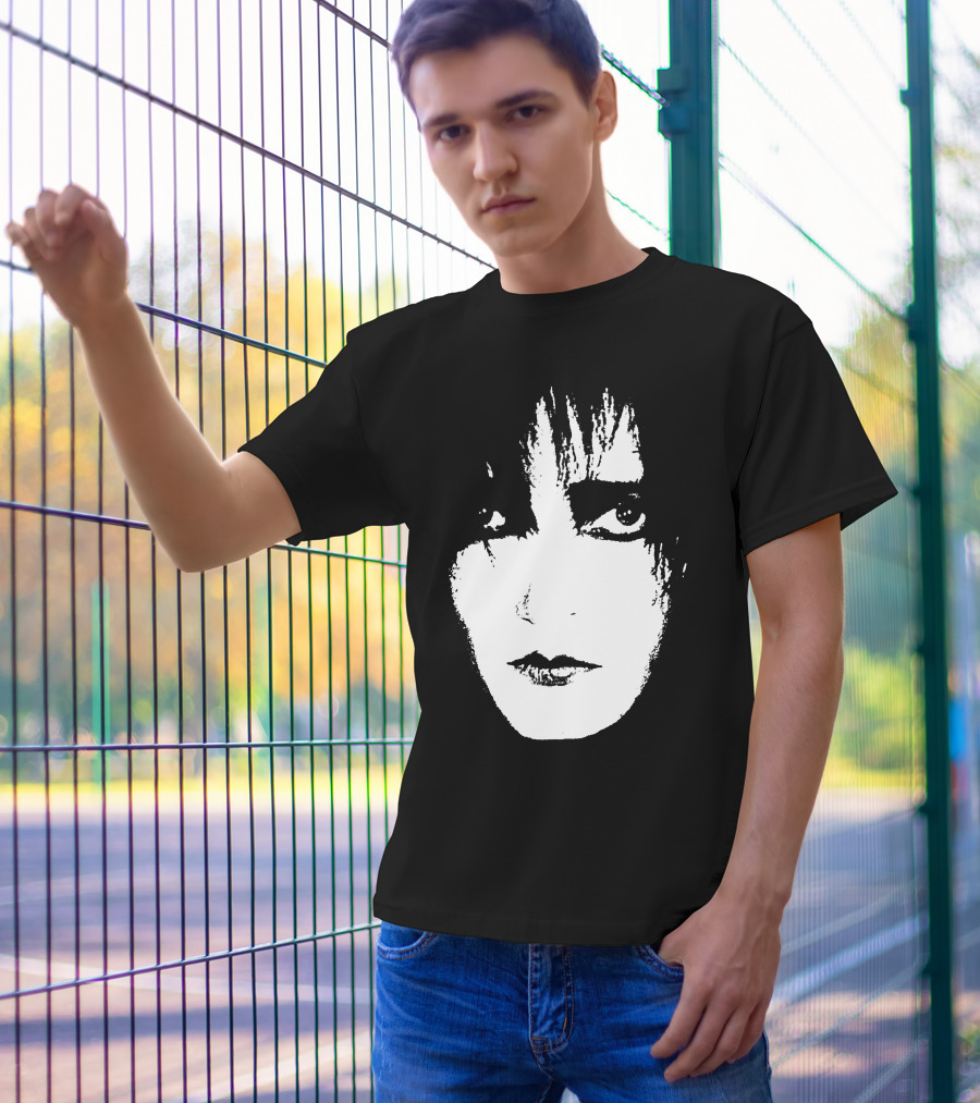 Satb 7 Siouxsie Sioux Monochrome Face T-Shirt
