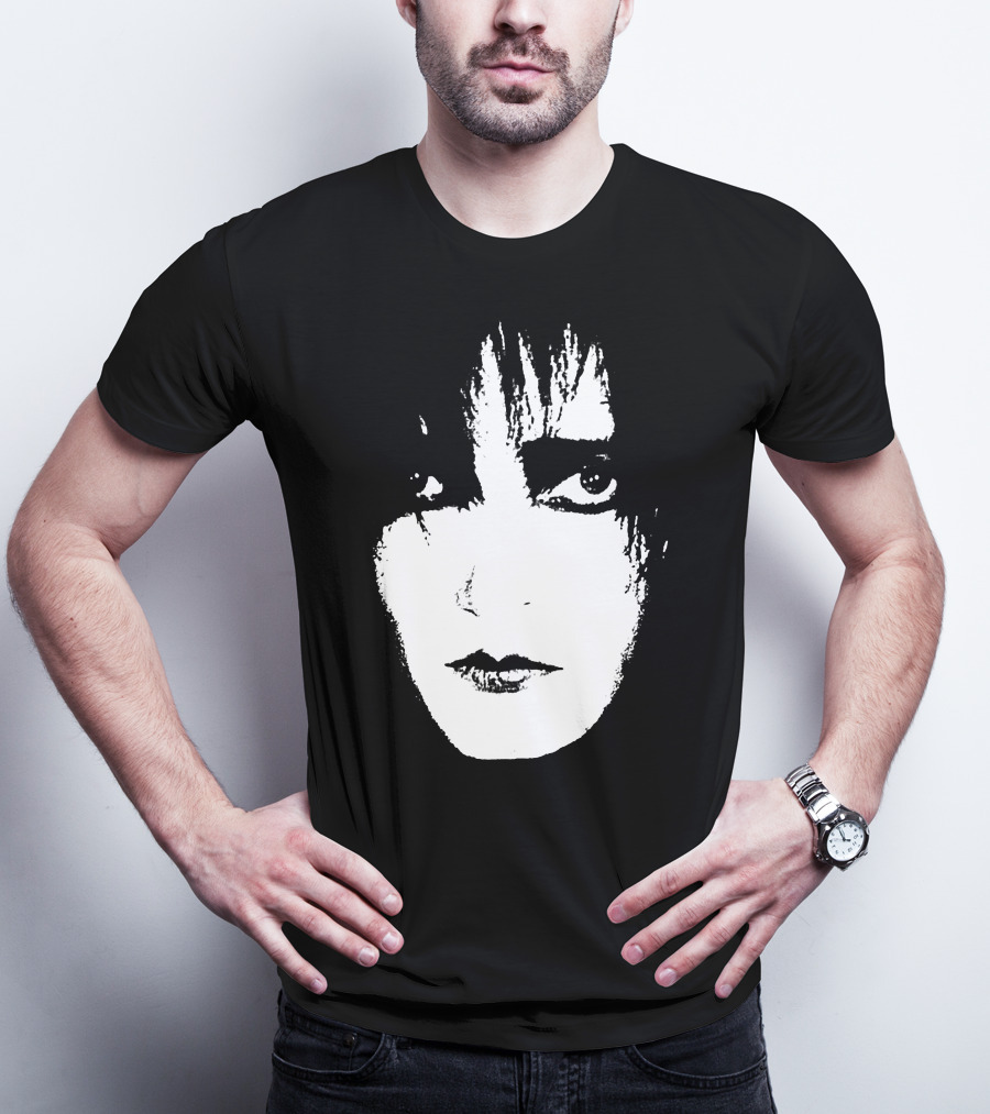 Satb 7 Siouxsie Sioux Monochrome Face T-Shirt