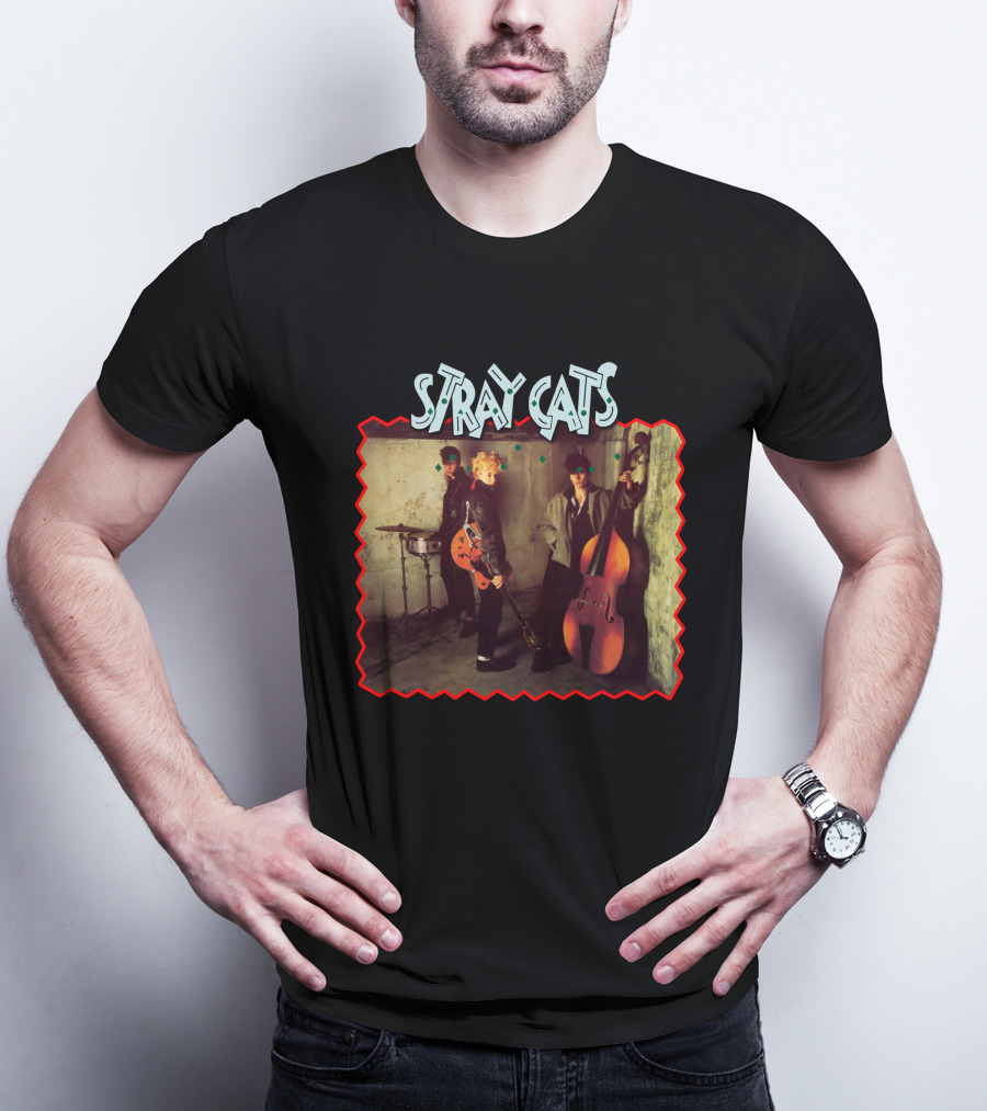 Stray Cats Rockabilly Band Trio T-Shirt