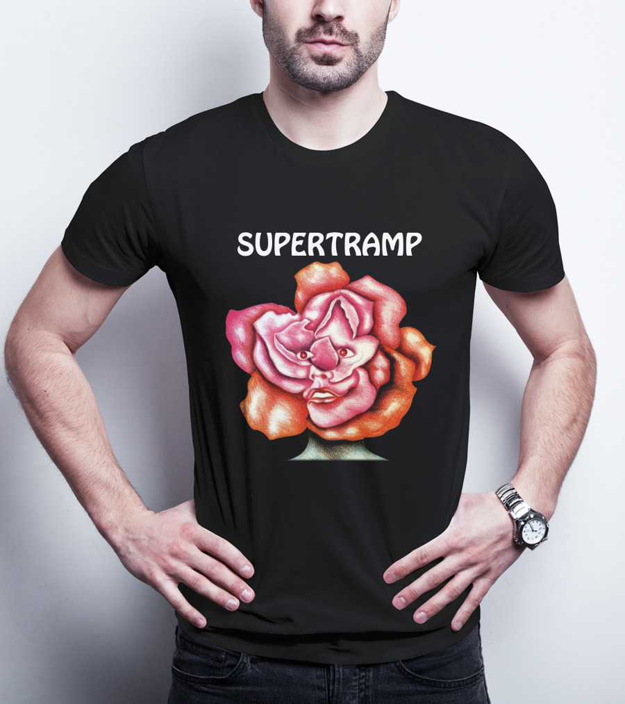 Supertramp Surreal Face Flower T-Shirt