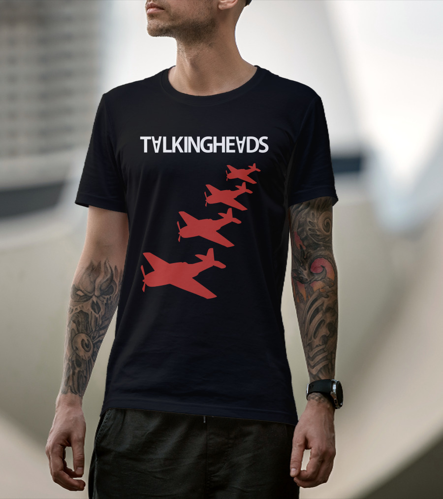 Talking Heads Red Airplanes Formation T-Shirt