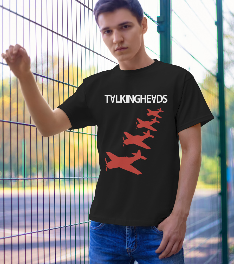 Talking Heads Red Airplanes Formation T-Shirt