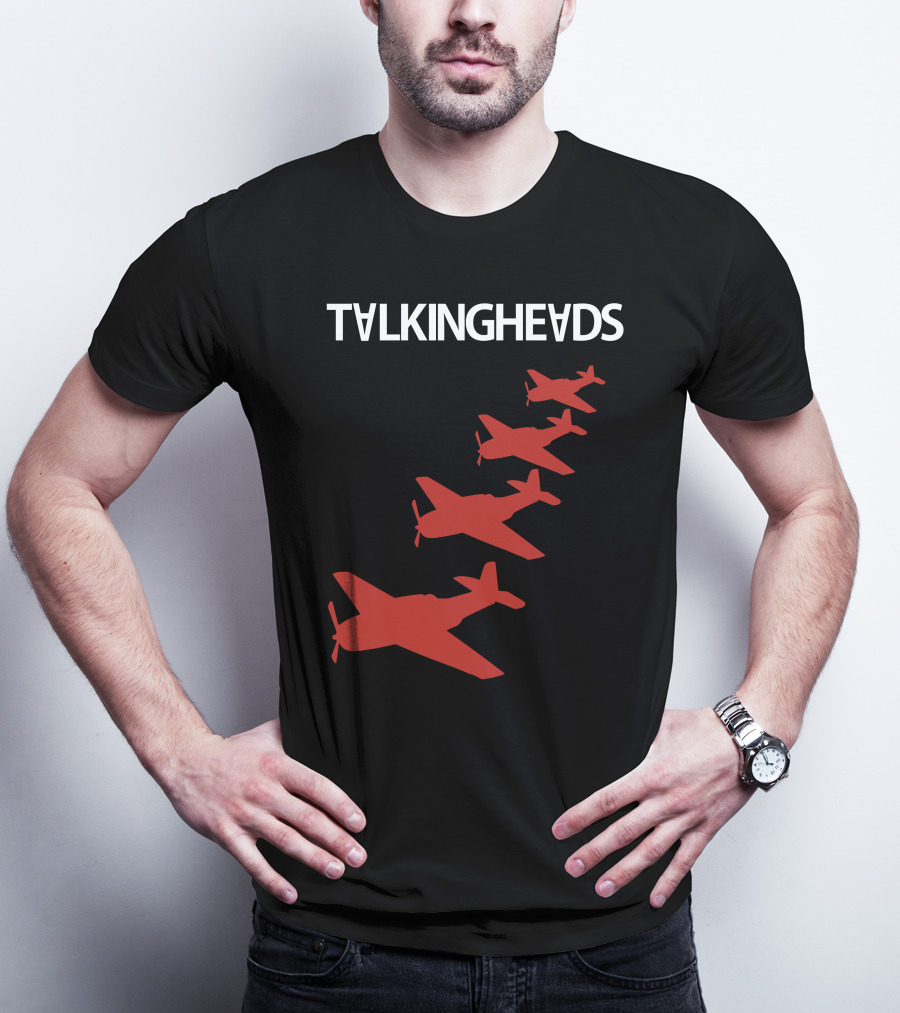 Talking Heads Red Airplanes Formation T-Shirt