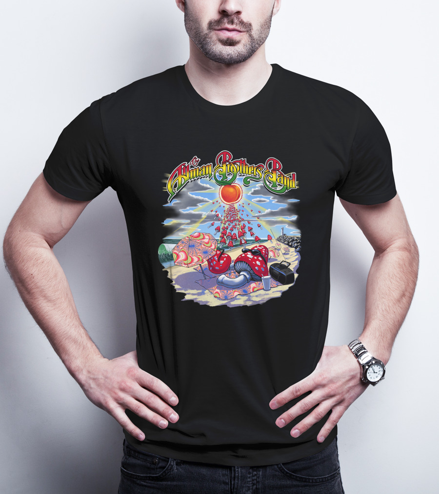 The Allman Brothers Band Mushroom Beach Scene T-Shirt