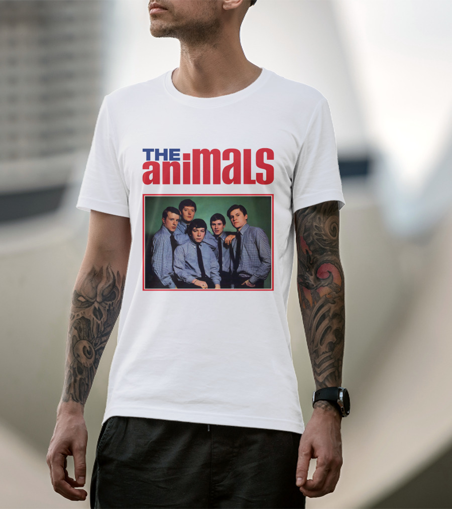 The Animals Band Portrait In Classic Style T-Shirt