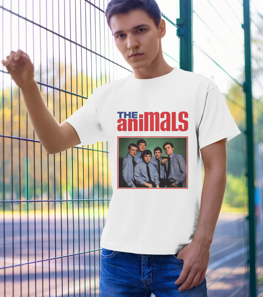 The Animals Band Portrait In Classic Style T-Shirt