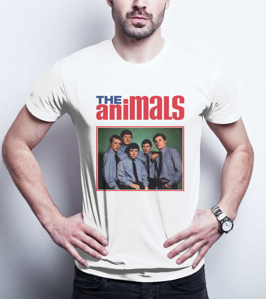The Animals Band Portrait In Classic Style T-Shirt