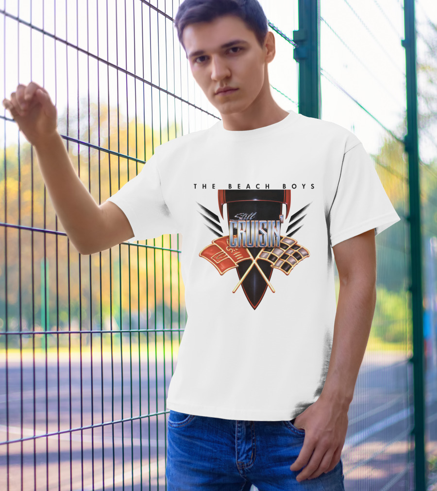 The Beach Boys Still Cruisin Racing Flags T-Shirt