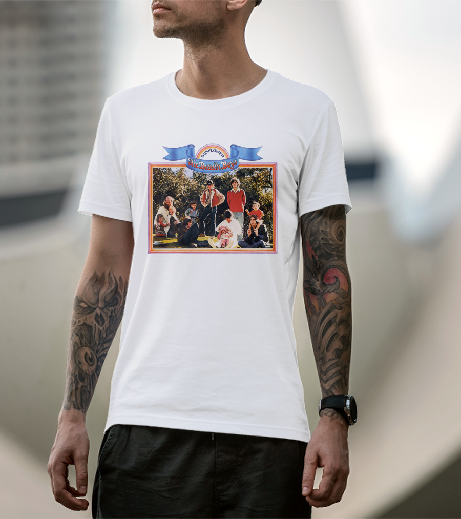 Sunflower The Beach Boys Vintage Album Cover T-Shirt