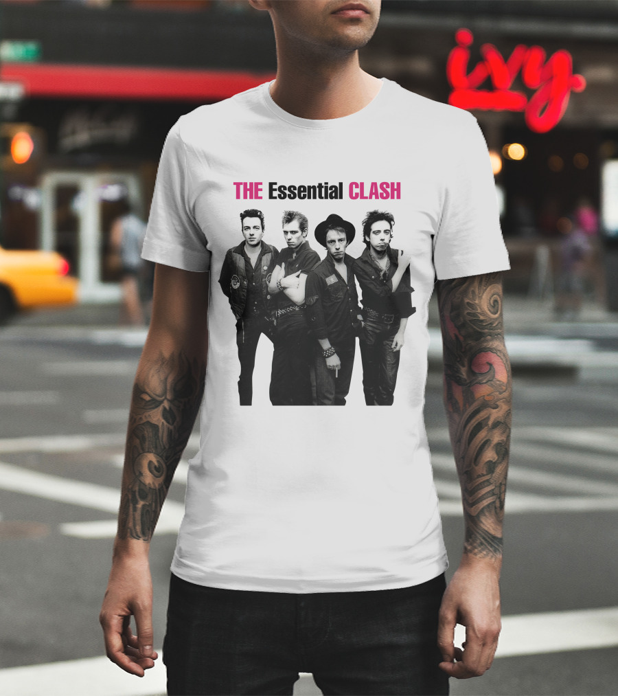 The Essential Clash 20 Shirt Frontman Images Posing T-Shirt
