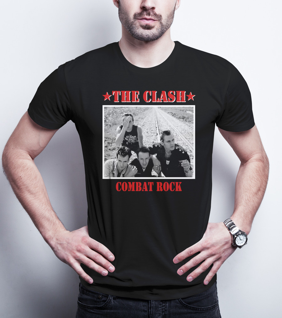 The Clash Combat Rock Album Cover Photo Stars T-Shirt