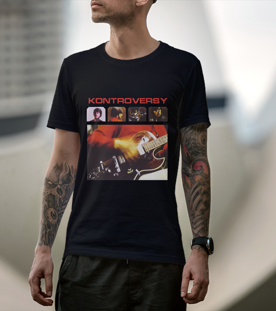Kontroversy Guitar And Band T-Shirt