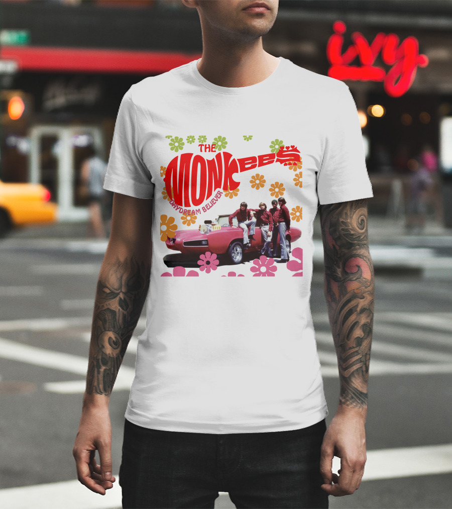 The Monkees Daydream Believer Floral Car T-Shirt