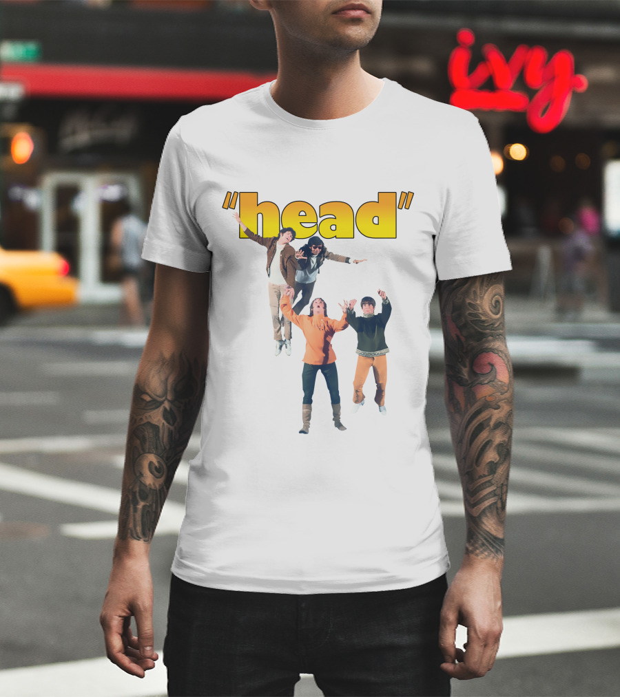 Monkees Head Jumping Pose Retro Style T-Shirt