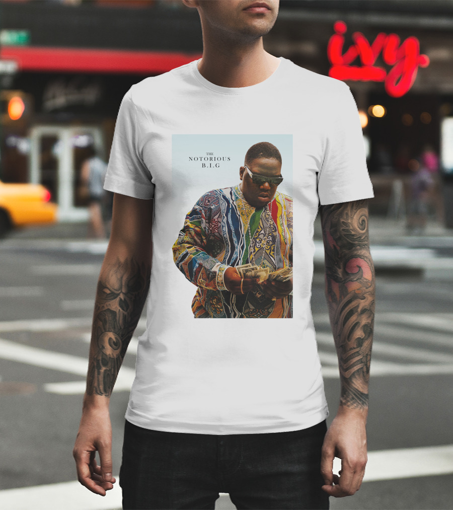 The Notorious B.i.g. Counting Money Colorful T-Shirt