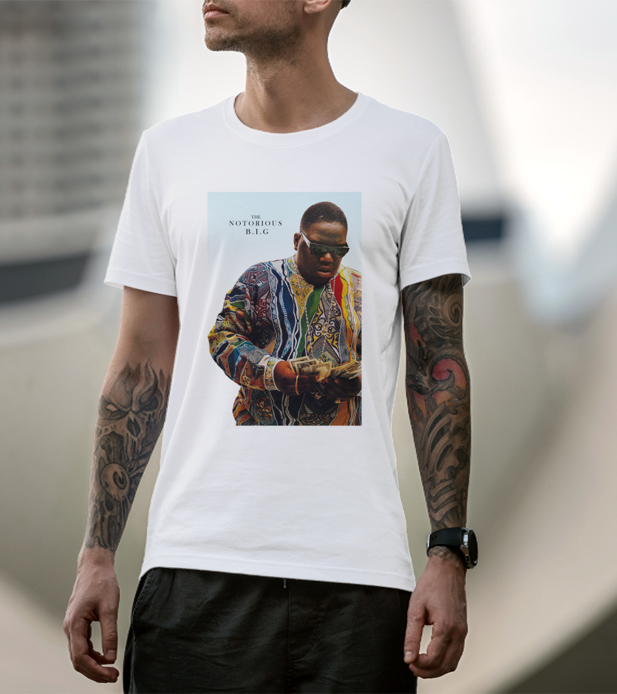 The Notorious B.i.g. Counting Money Colorful T-Shirt