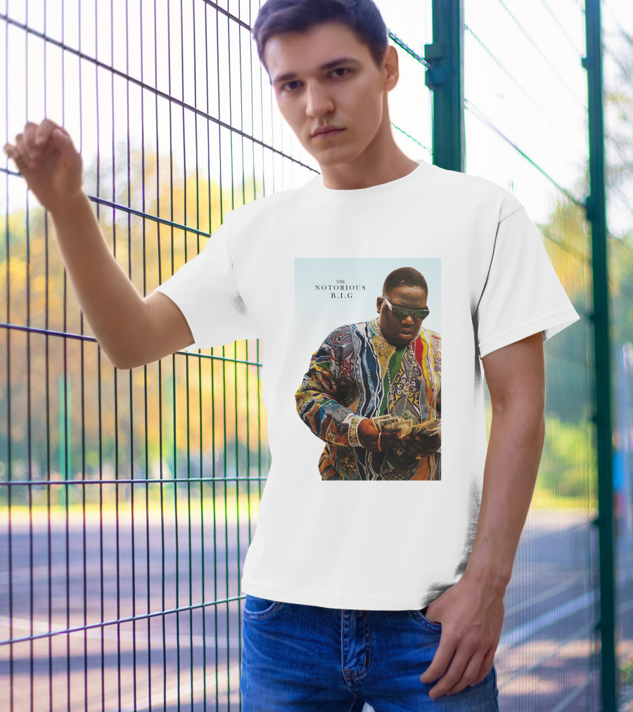 The Notorious B.i.g. Counting Money Colorful T-Shirt