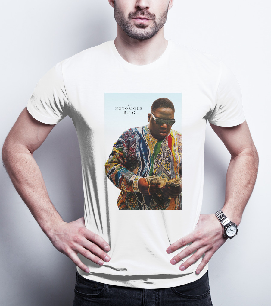 The Notorious B.i.g. Counting Money Colorful T-Shirt