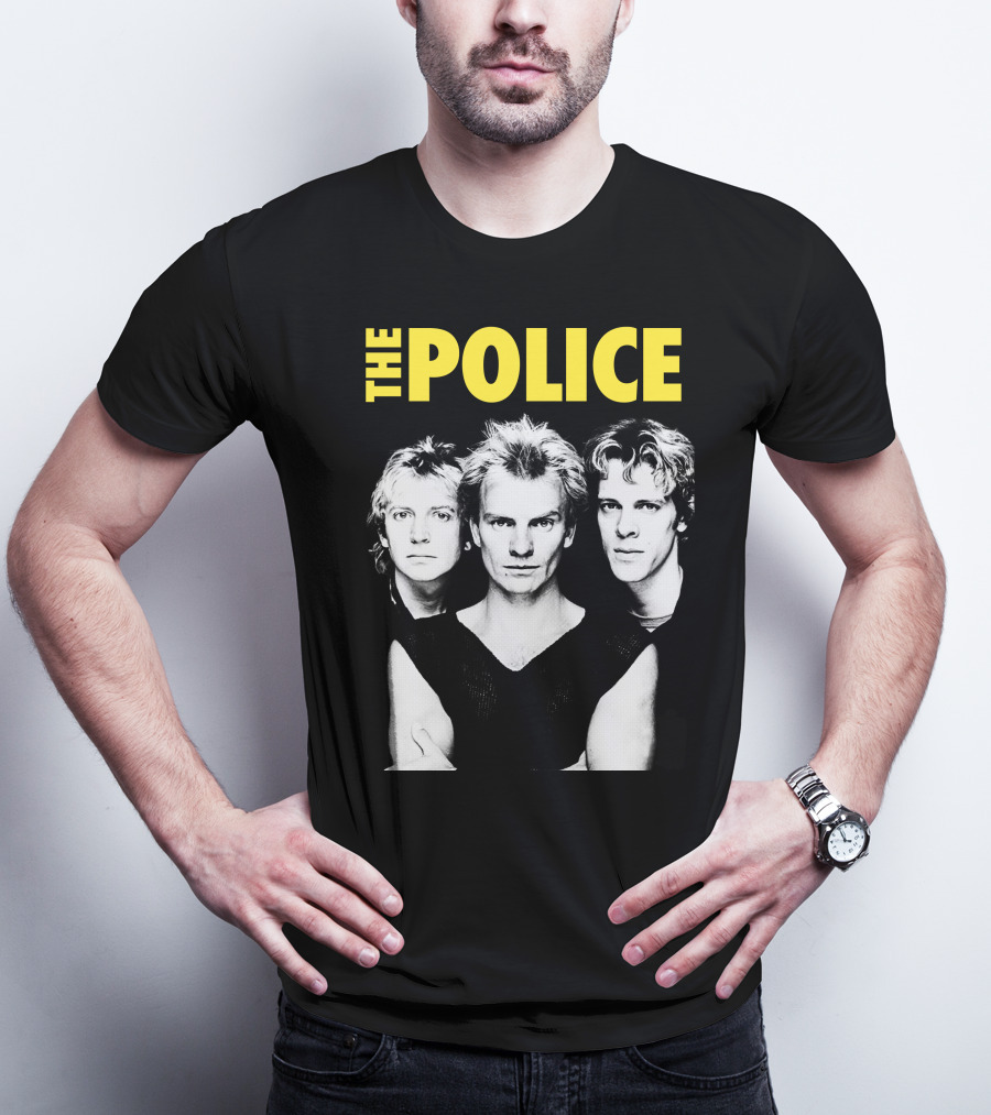The Police Band Black And White T-Shirt
