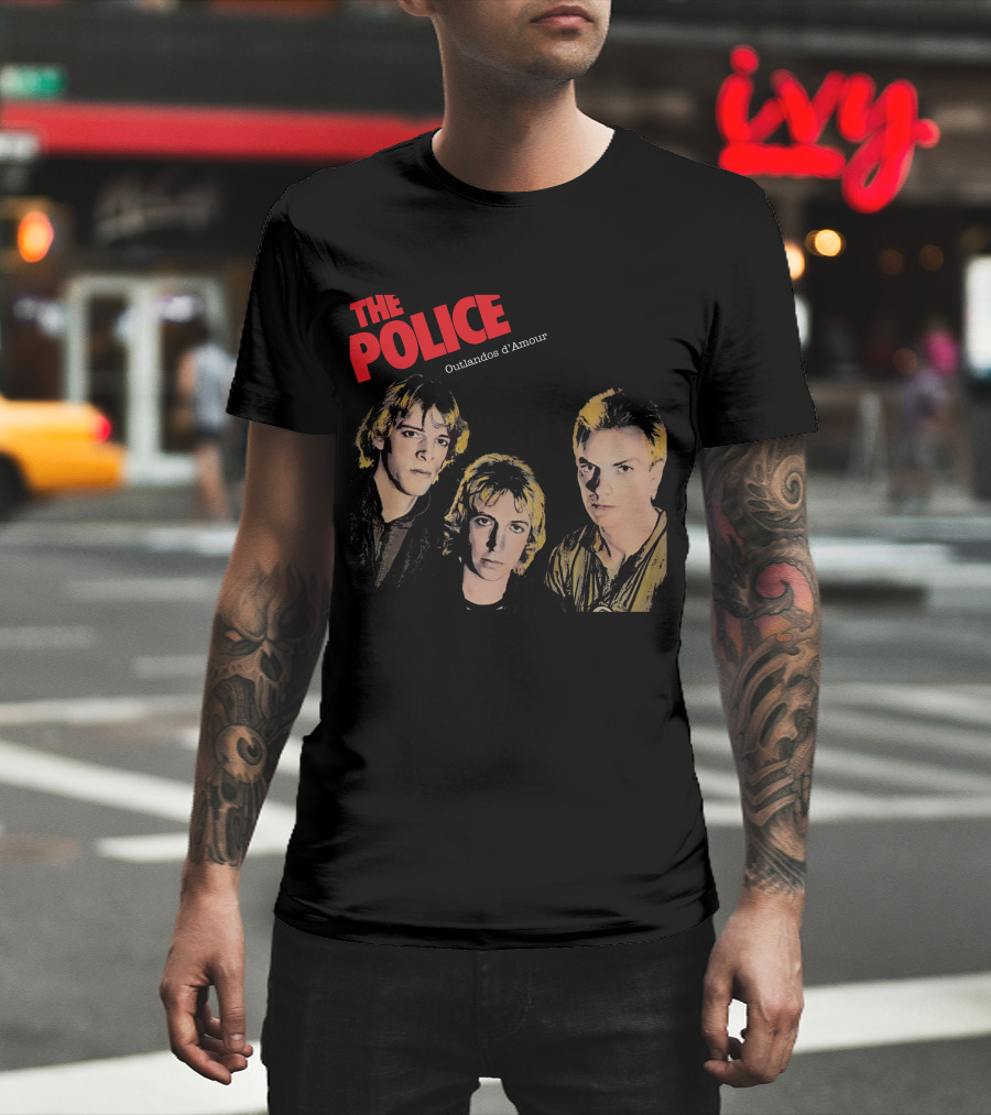 The Police Outlandos D'amour Album Cover Artwork T-Shirt