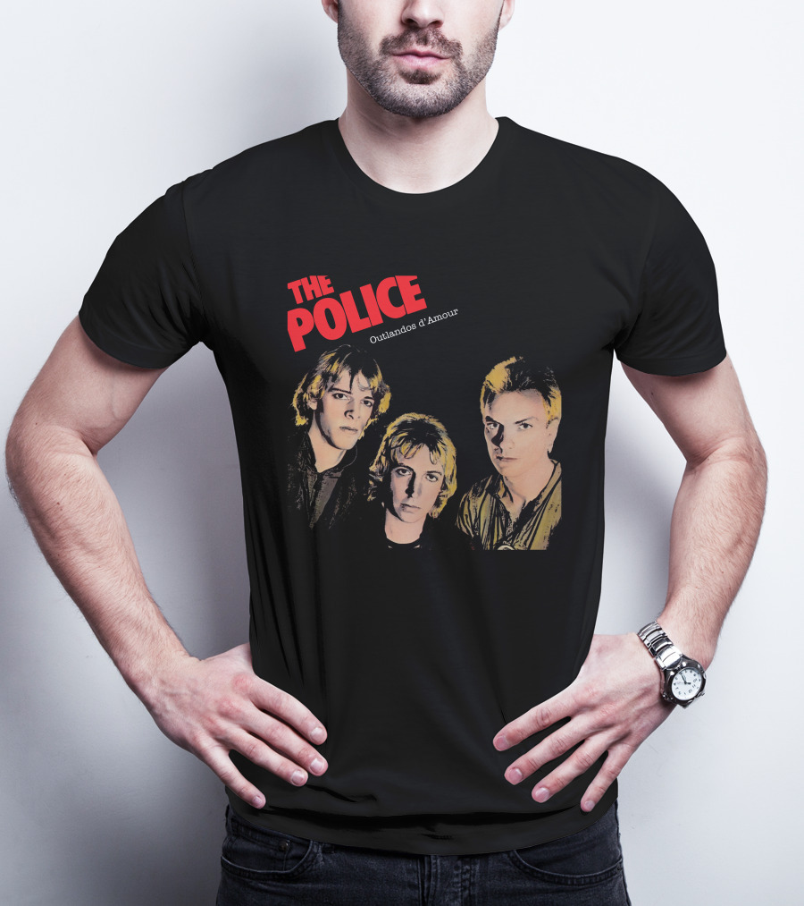 The Police Outlandos D'amour Album Cover Artwork T-Shirt