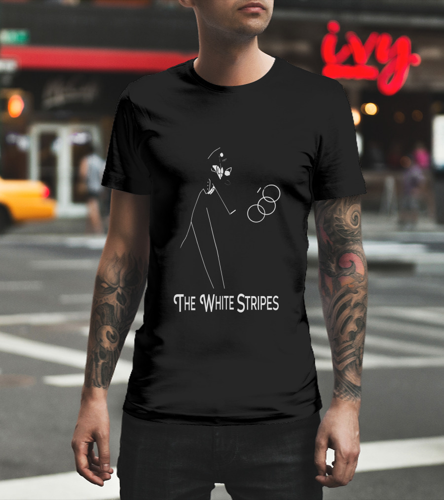 The White Stripes Tuxedo Juggling Rings T-Shirt