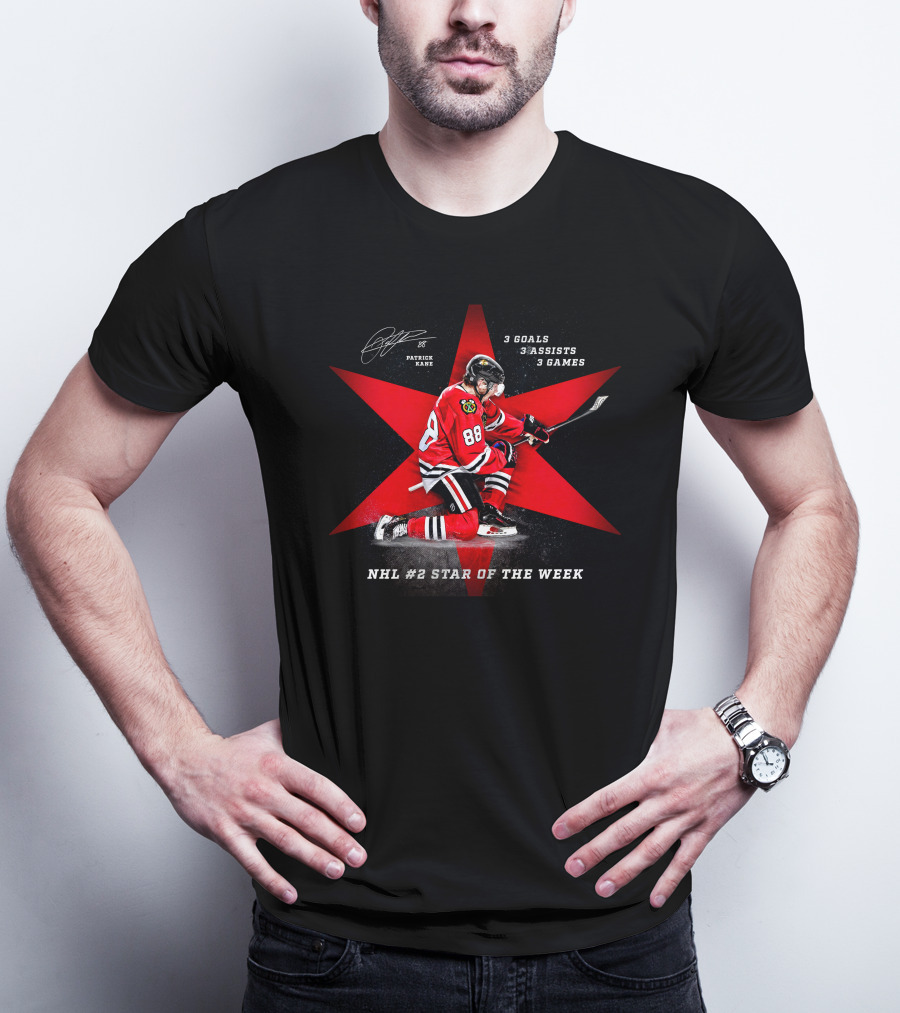 Patrick Kane Chicago Blackhawks Nhl #2 Star Of The Week T-Shirt