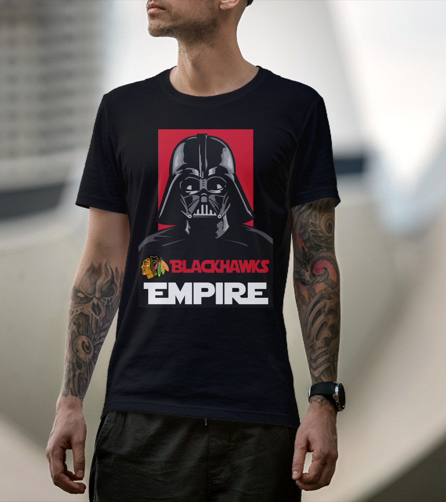 Blackhawks Empire Darth Vader Nhl T-Shirt