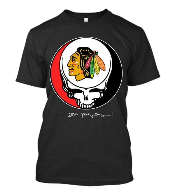 Steal Your Face Grateful Dead Chicago Blackhawks T-Shirt