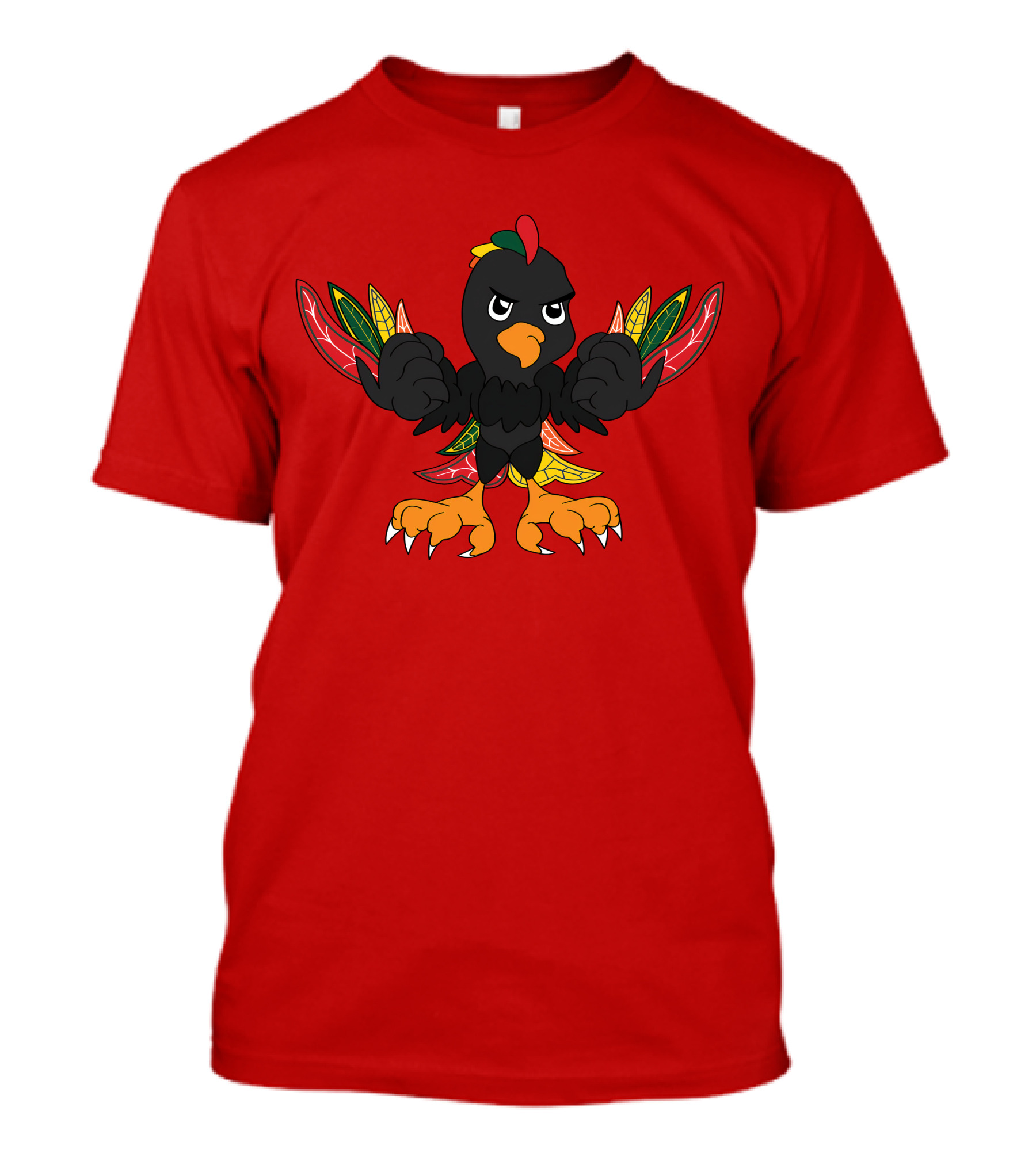 Chicago Blackhawks Angry Bird Fan Art T-Shirt