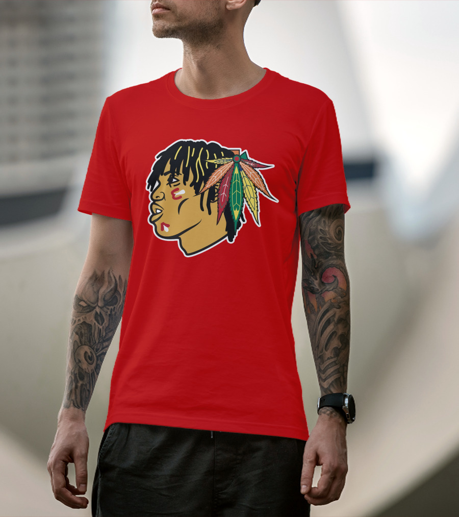 Chicago Blackhawks 21 Rap Logo Custom T-Shirt